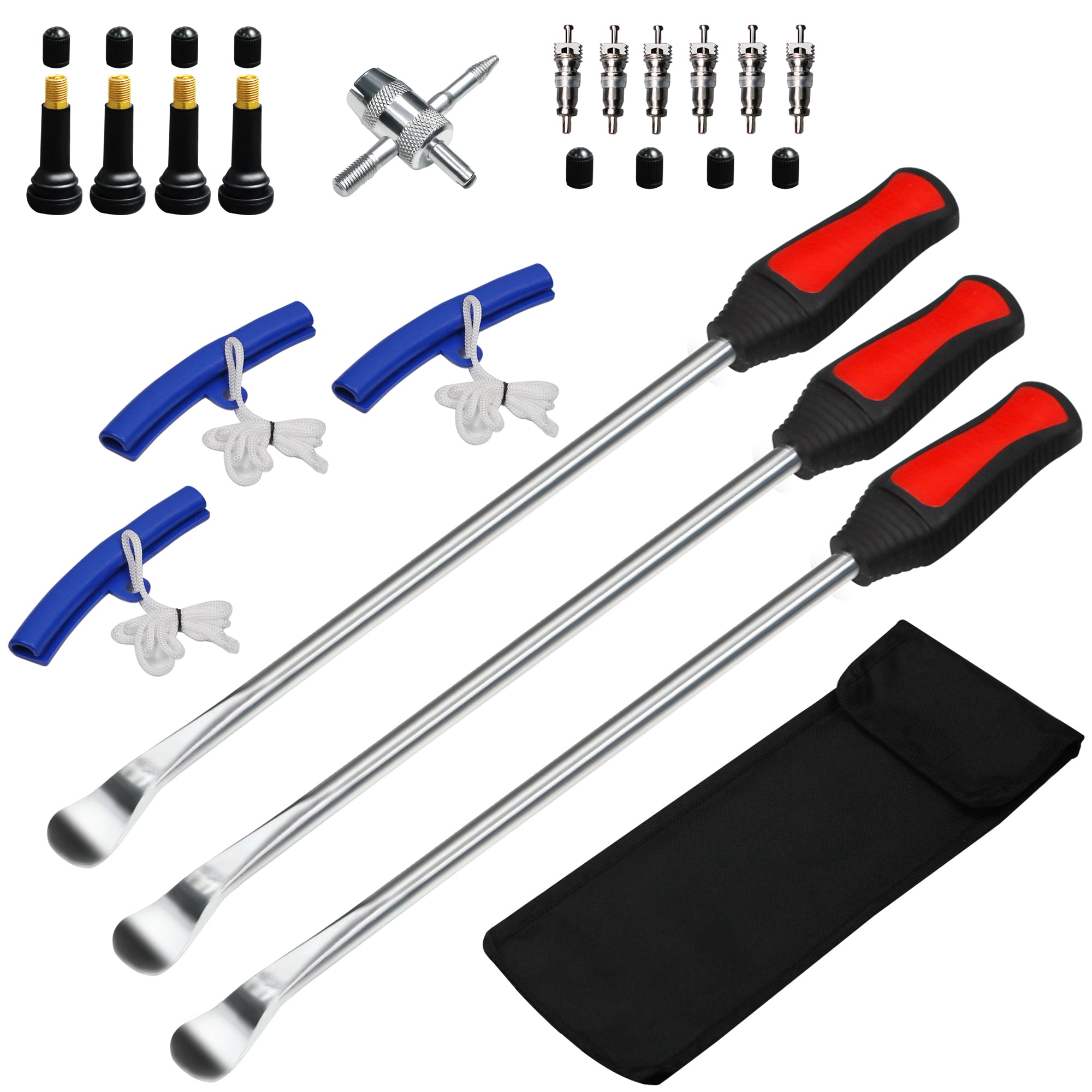 AutoWanderer Tool 15” Tire Spoons Iron Set, Steel Tire Changing Remova ...